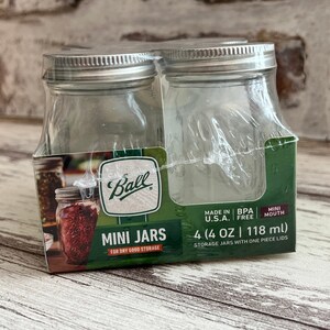 Ball Small Glass Jar Craft Jar Tiny Jars Sample Size Jar Minni Bonne ...