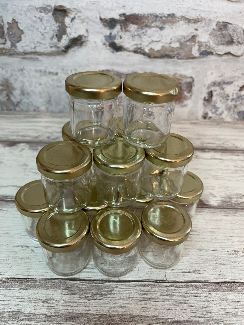 Small Glass Jars Craft Jars Tiny Jars Sample Size Jar Minni Bonne Maman ...