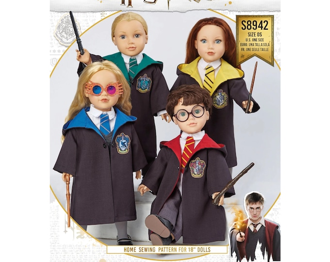 Simplicity 8942 Harry Potter Uniforms Doll Clothing 18 Inch Doll ...