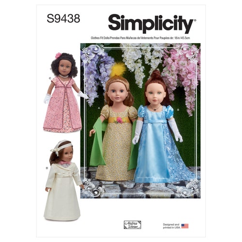 Simplicity 8714 American Girl 18 Historical Doll - Etsy