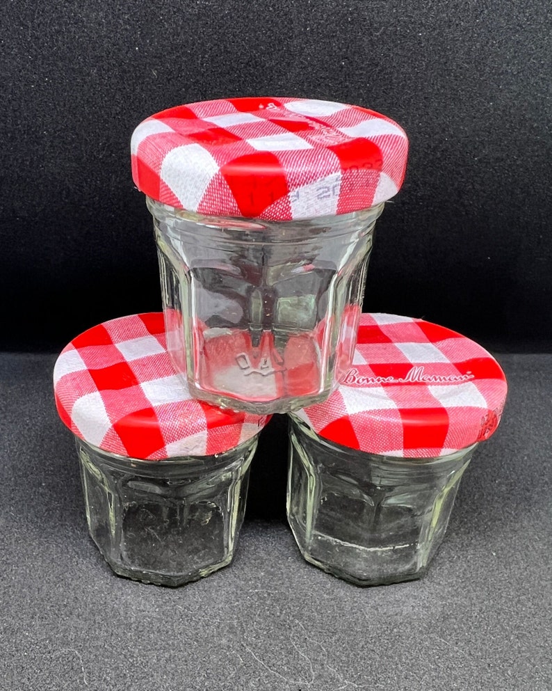 Small Glass Jars Craft Jars Tiny Jars Sample Size Jar Mini Bonne Maman ...