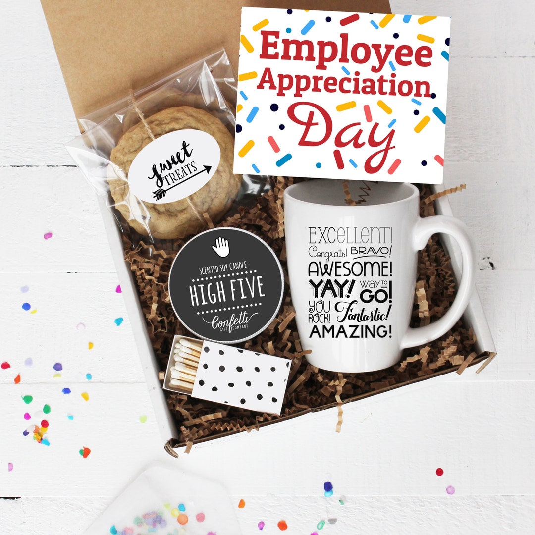 Employee Appreciation Day Mug Gift Box Staff Appreciation Gift Employee ...