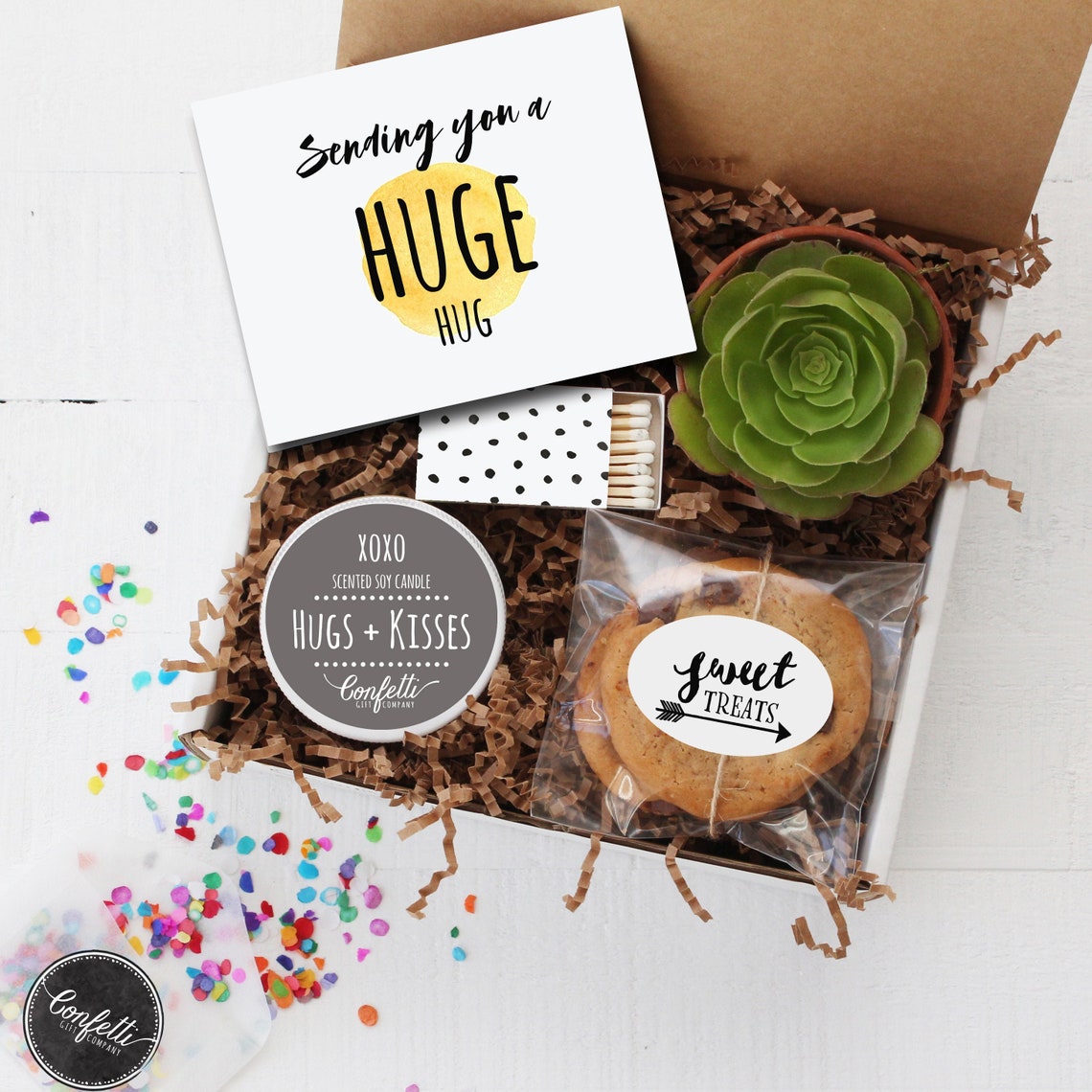 Sending You A Huge Hug Gift Box Miss You Gift Long - Etsy