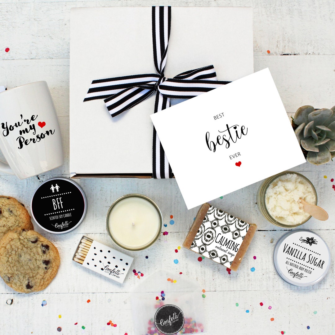 Best Bestie Ever Gift Box the Works Best Friend Gift BFF Candle Pamper ...
