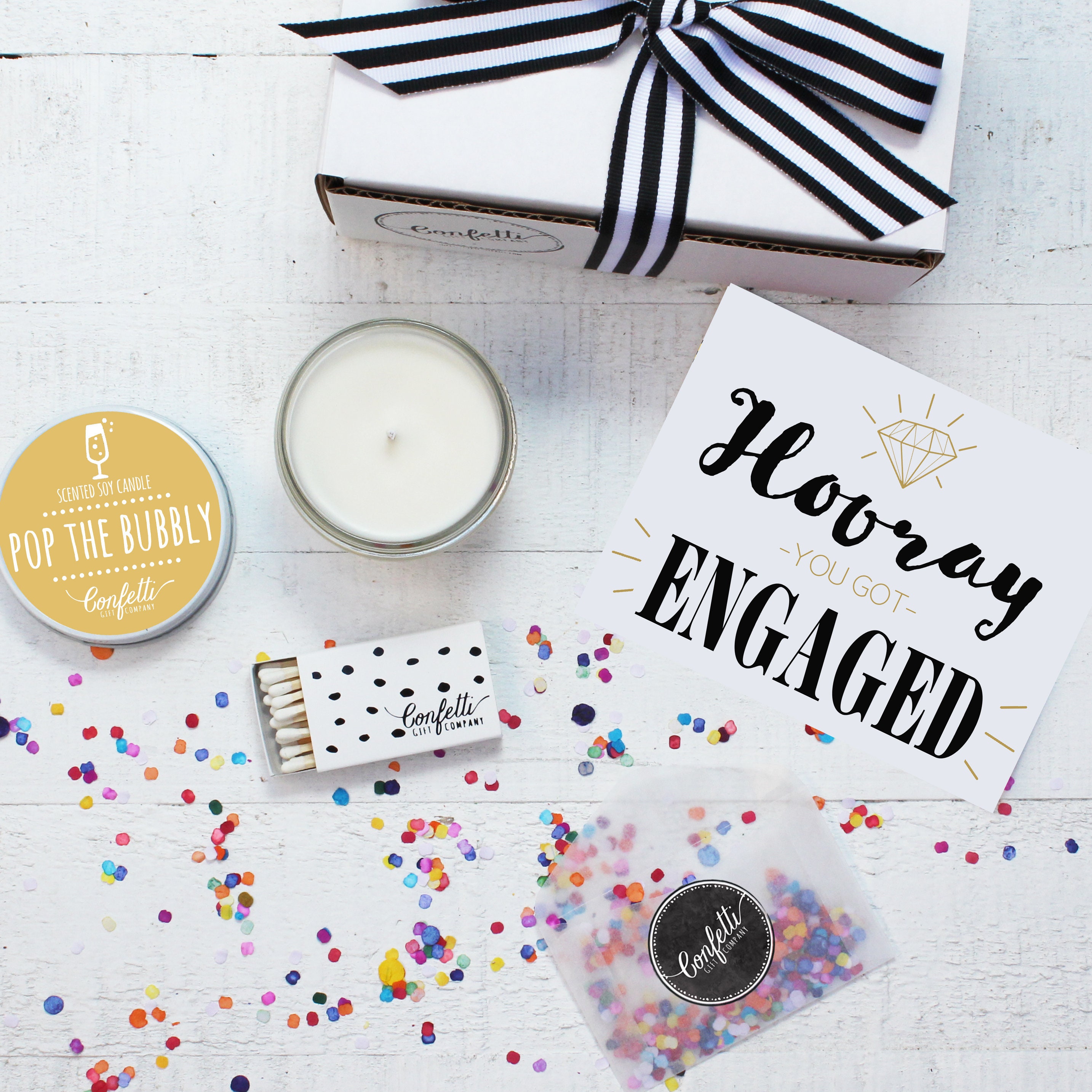 Engagement Gift Box Hooray You Got Engaged Gift Engagement - Etsy