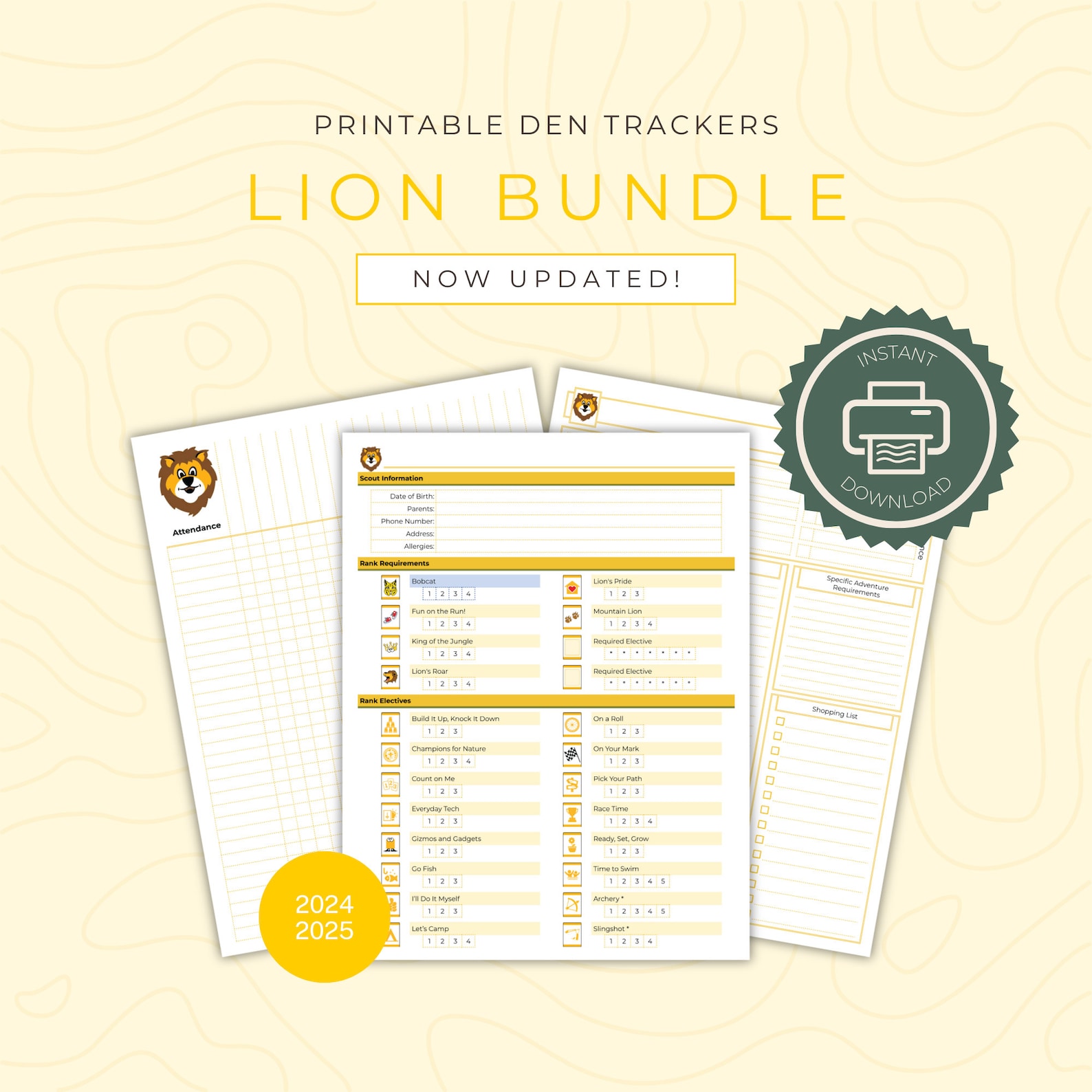 Lion Bundle (2024-2025) - Etsy