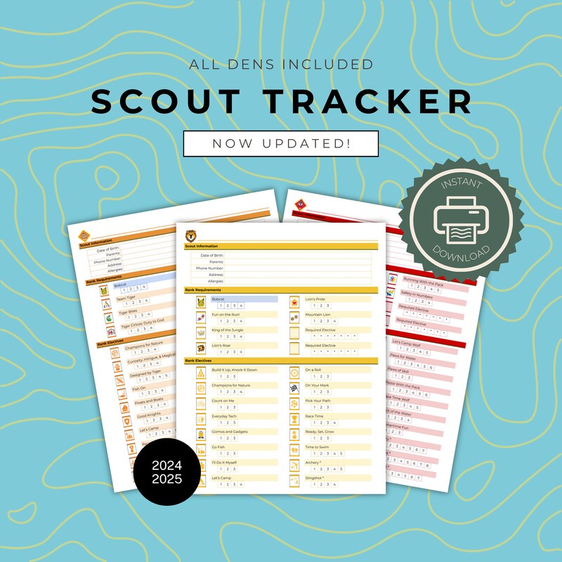 Cub Scout Printables - Etsy
