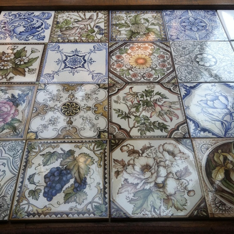 Personalized Hand-painted Victorian Ceramic Tile – 6 Inch Decorative Wall Art - Etsy