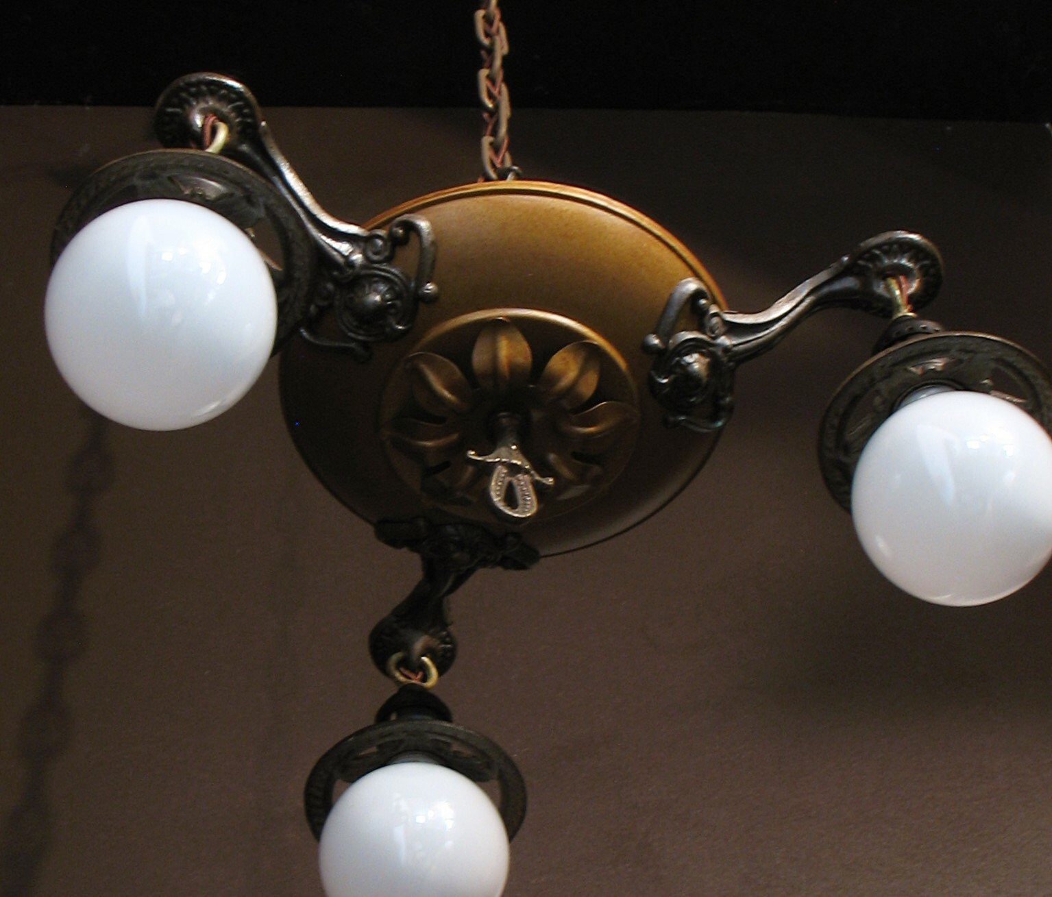 Antique Lighting: 1920s Bare Bulb Style Pan Fixture - Etsy