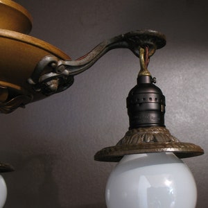Antique Lighting: 1920s Bare Bulb Style Pan Fixture - Etsy