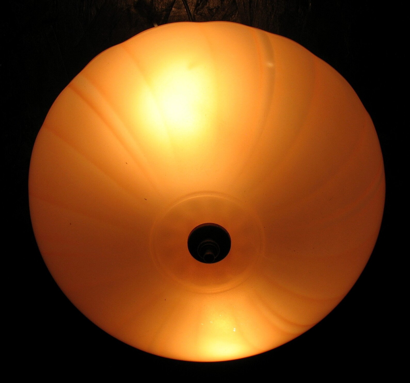 Vintage Lighting: 1930s - 1940s Two Bulb Glass Center Post Ceiling ...