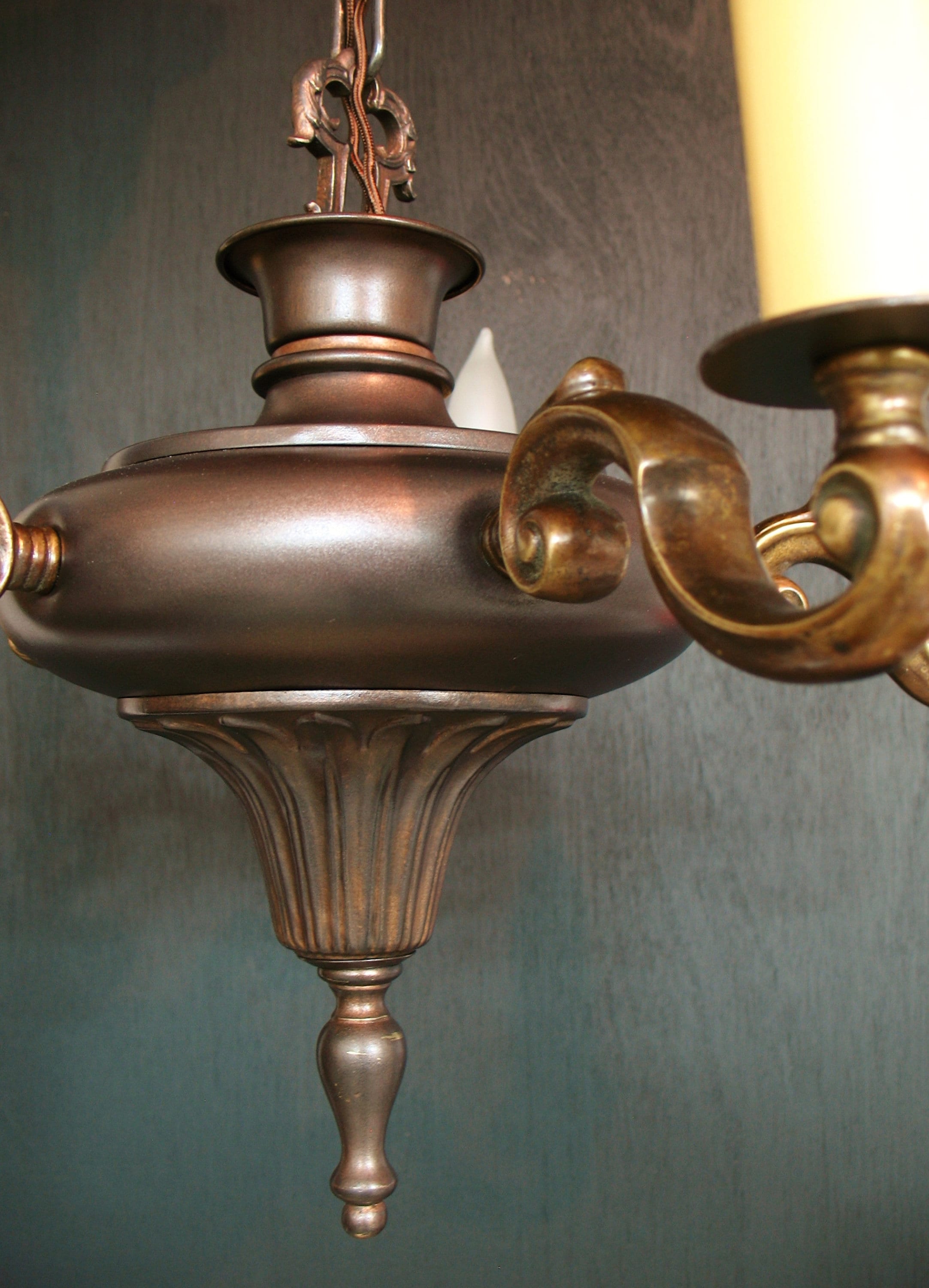 Antique Lighting: Early 1900s Five Light Candle Style Chandelier - Etsy