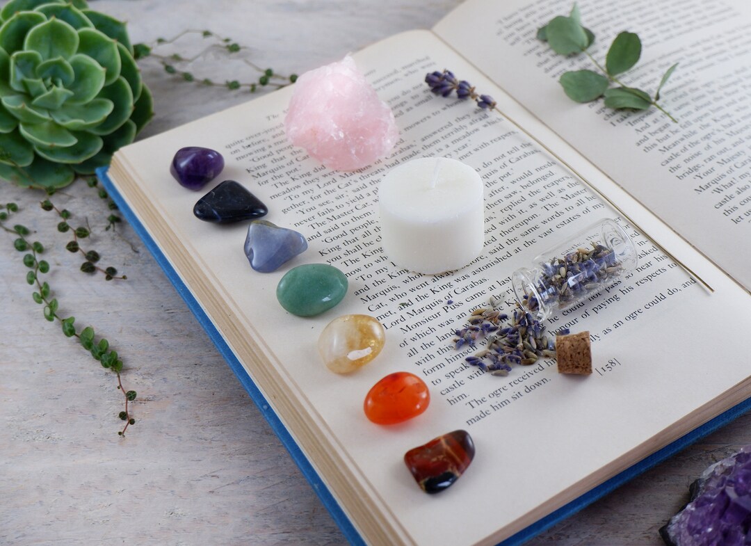 Chakra Crystals Set, Gift Box, Chakra Crystals Starter Kit, Crystal ...
