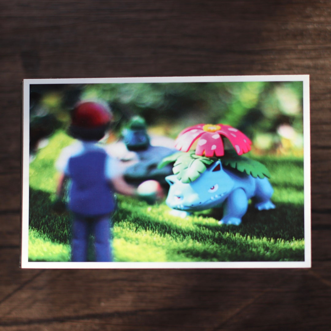 Toy Photography Art Print Pokemon Ash VS Venusaur - Etsy