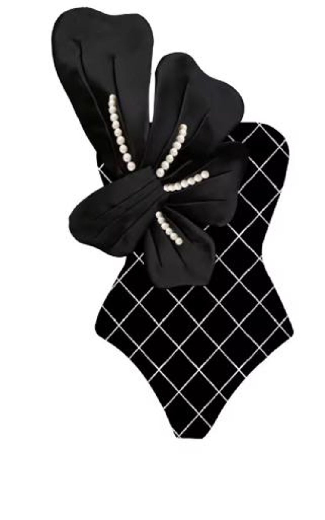 Customize Flower Black/white Swimsuit Design - Etsy