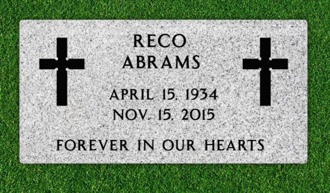 Customize Flat Headstone Markers Grave Design - Etsy