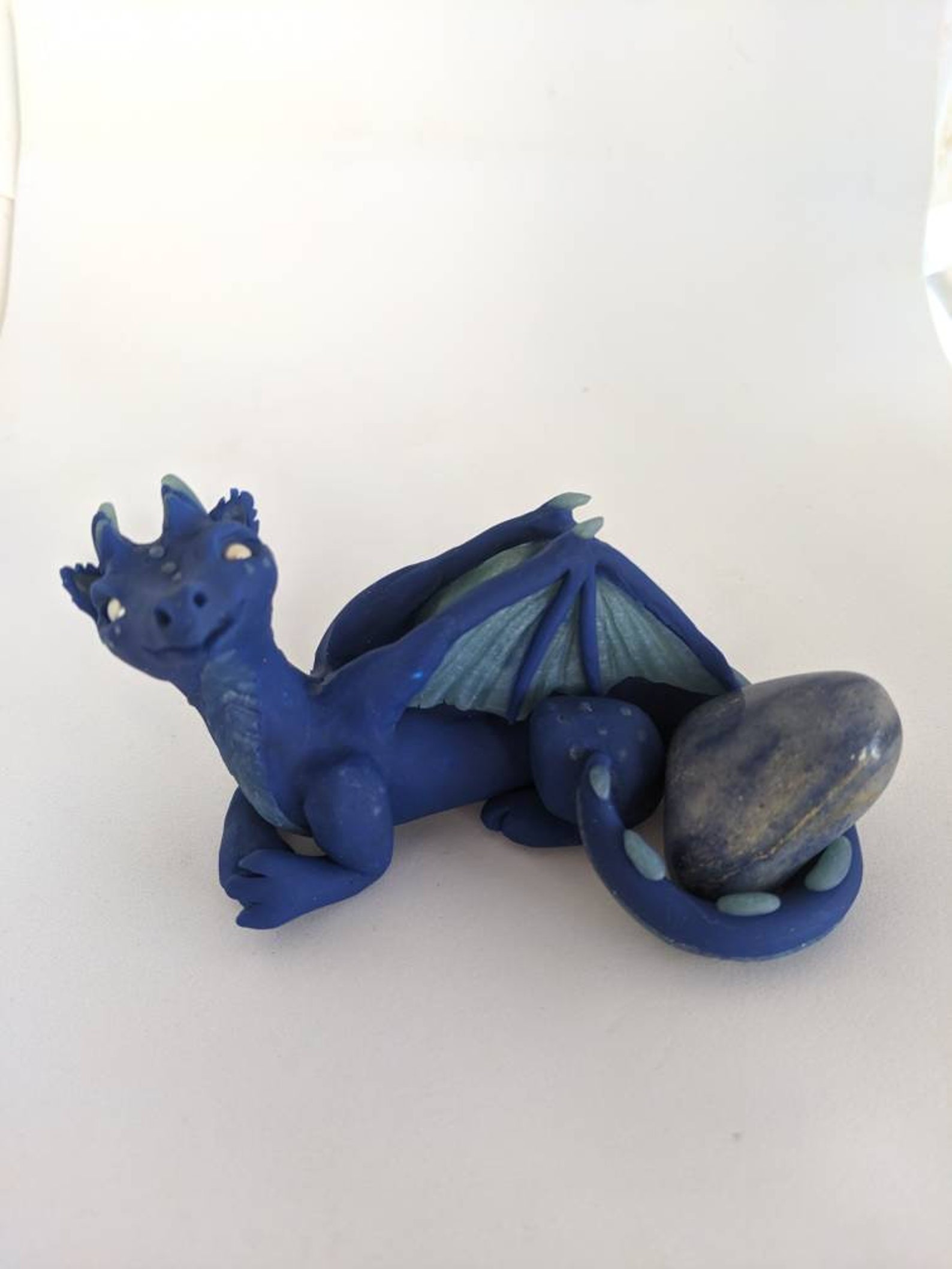 Blue Quartz Dragon Clay Dragon Gemstone Dragon Clay Dragon - Etsy