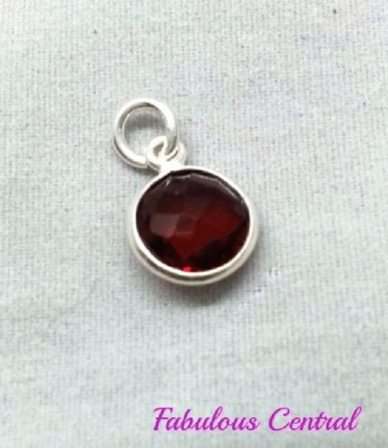 925 Sterling Silver Birthstone Charms,birthstone Crystal Charm ...