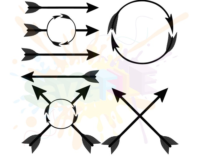 21 Arrow SVG Files, Arrow Clipart, Arrow DXF, Arrow PDF, Arrow ...