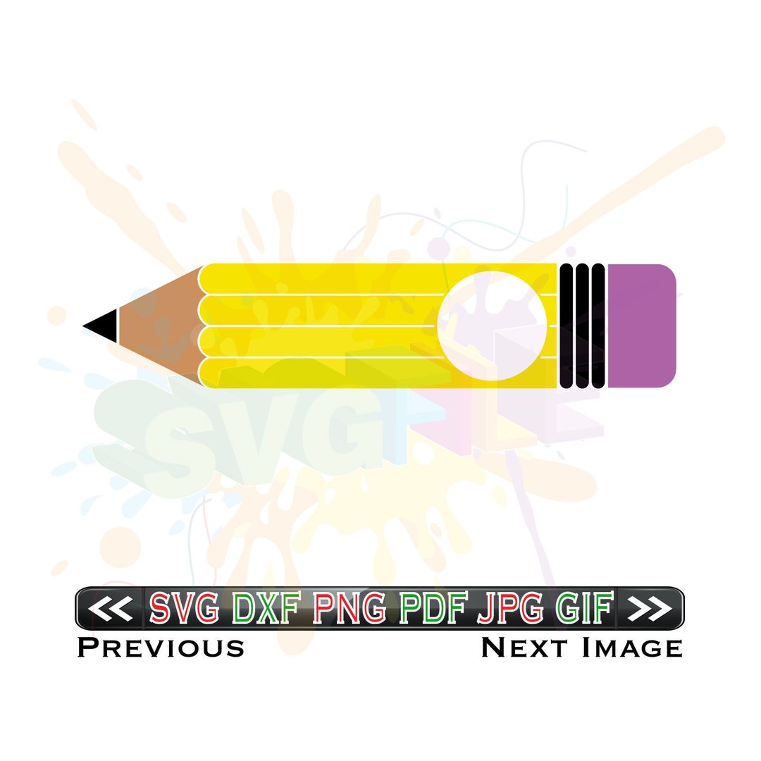 Pencil SVG Files, Pencil Monogram SVG, School Svg, Teacher Svg, Back to ...
