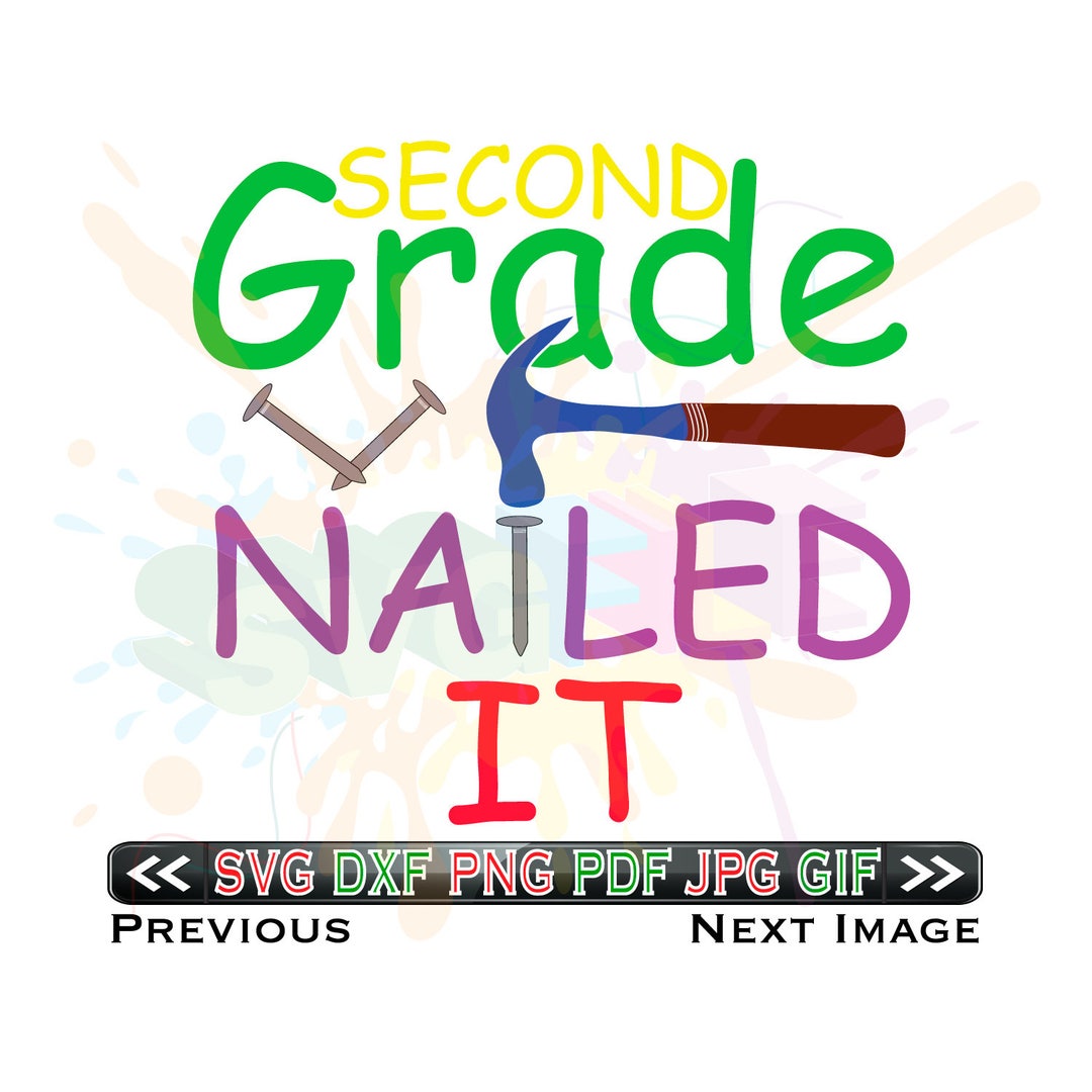 Second Grade SVG Files, 2nd Grade SVG, Back to School Svg, School Svg ...