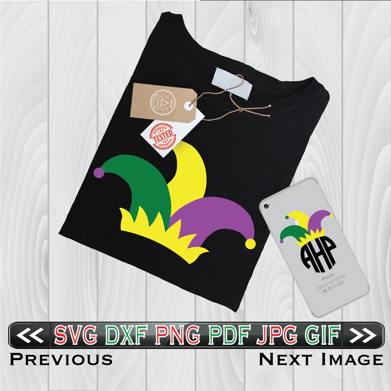 Mardi Gras SVG Files Jester Hat SVG SVG Svg Files for - Etsy