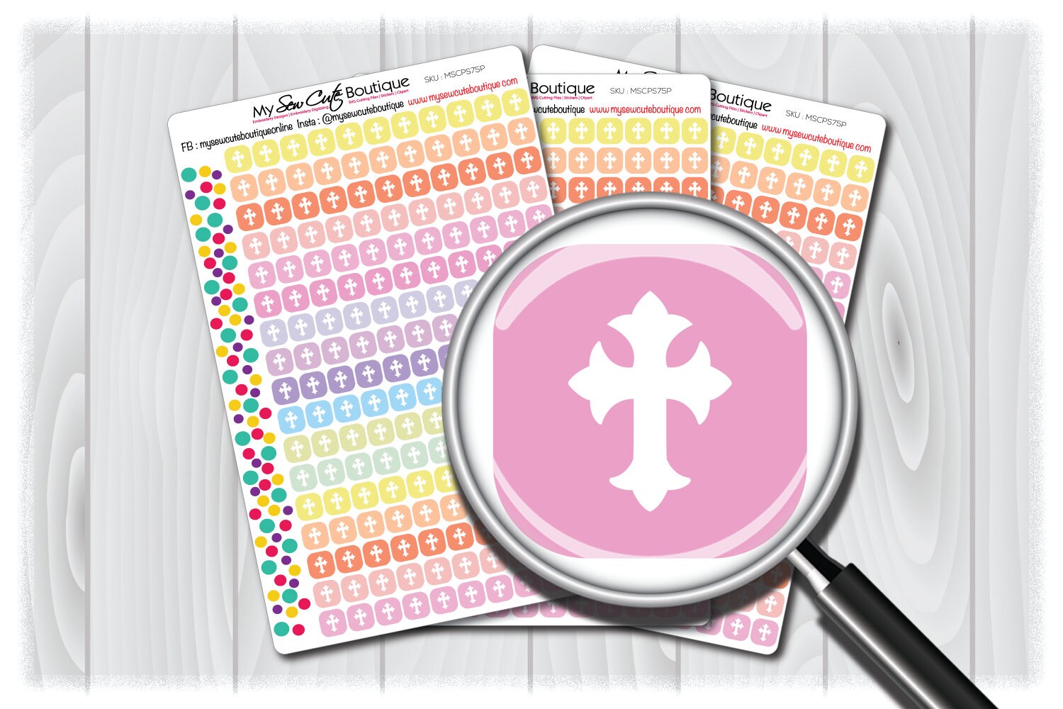 Cross Planner Stickers Christian Stickers Catholic | Etsy