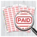 Paid Planner Stickers Paid Stickers Icon Stickers Sticker Sheet ...