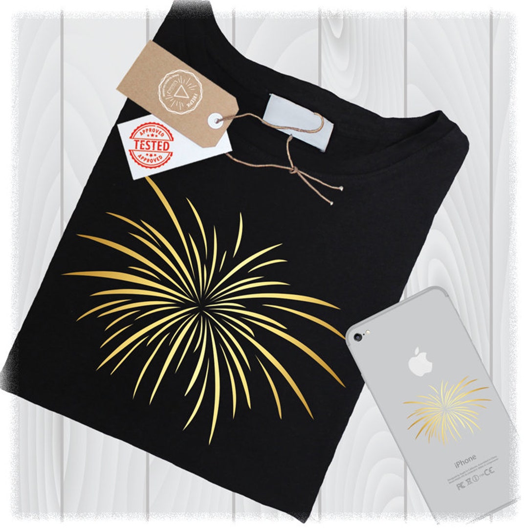 Gold Fireworks Svg Files for Cricut Designs, 4th of July Svg, Fourth of ...