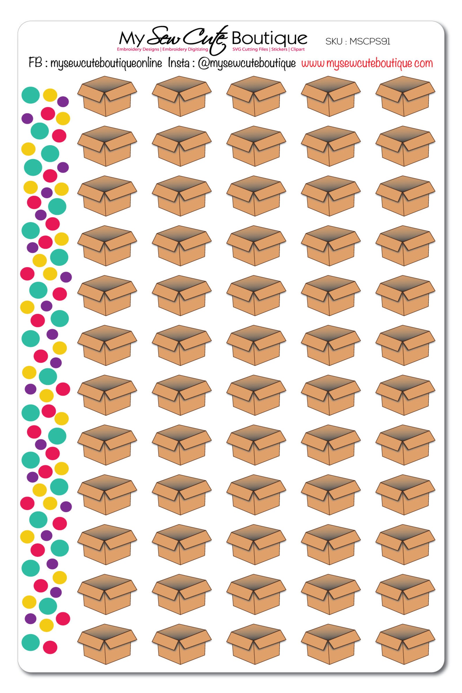 Package Delivery Planner Stickers Package Planner Stickers - Etsy.de