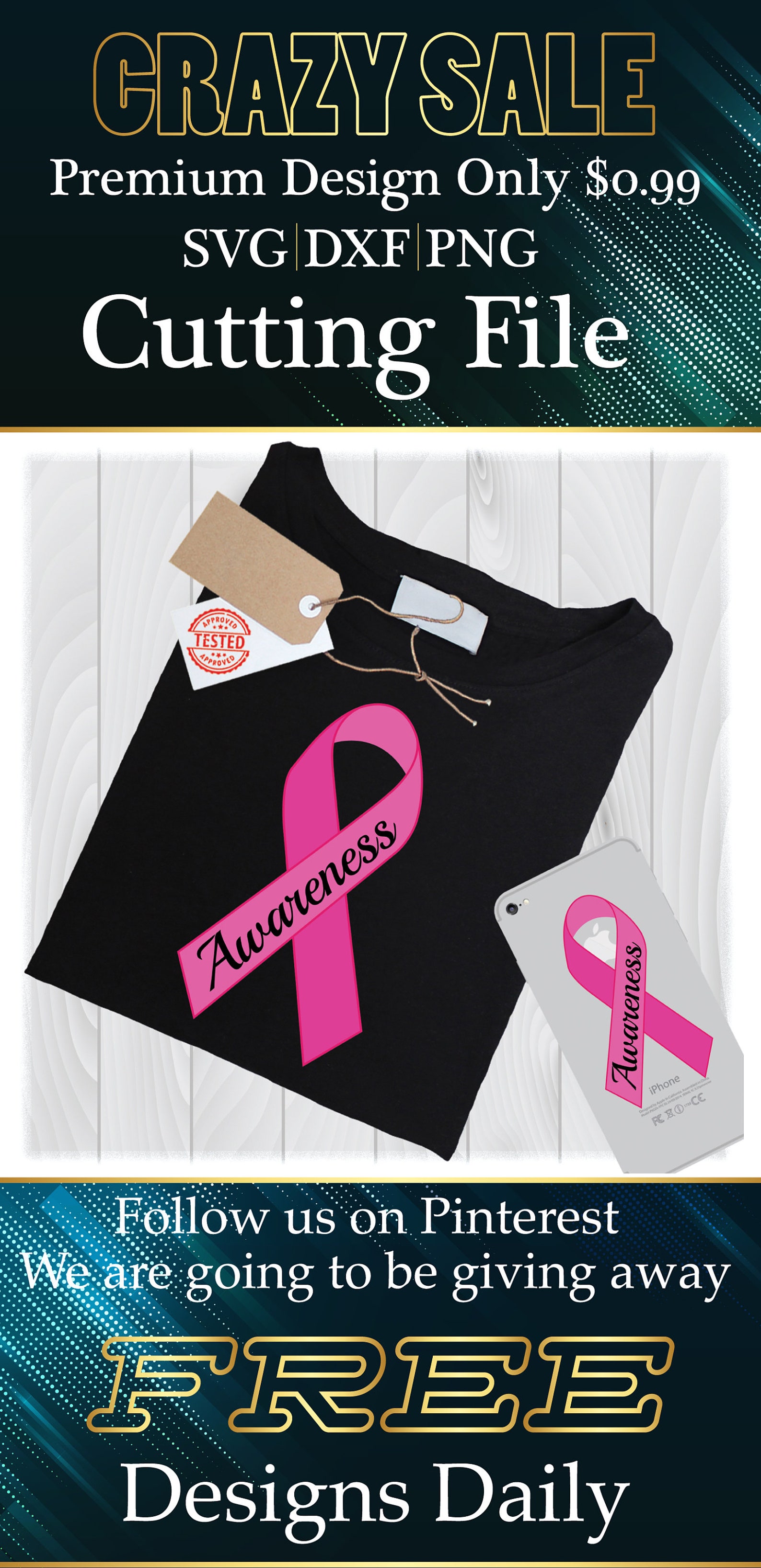 Breast Cancer Awareness Svg Files for Cricut Designs Svg Cut - Etsy