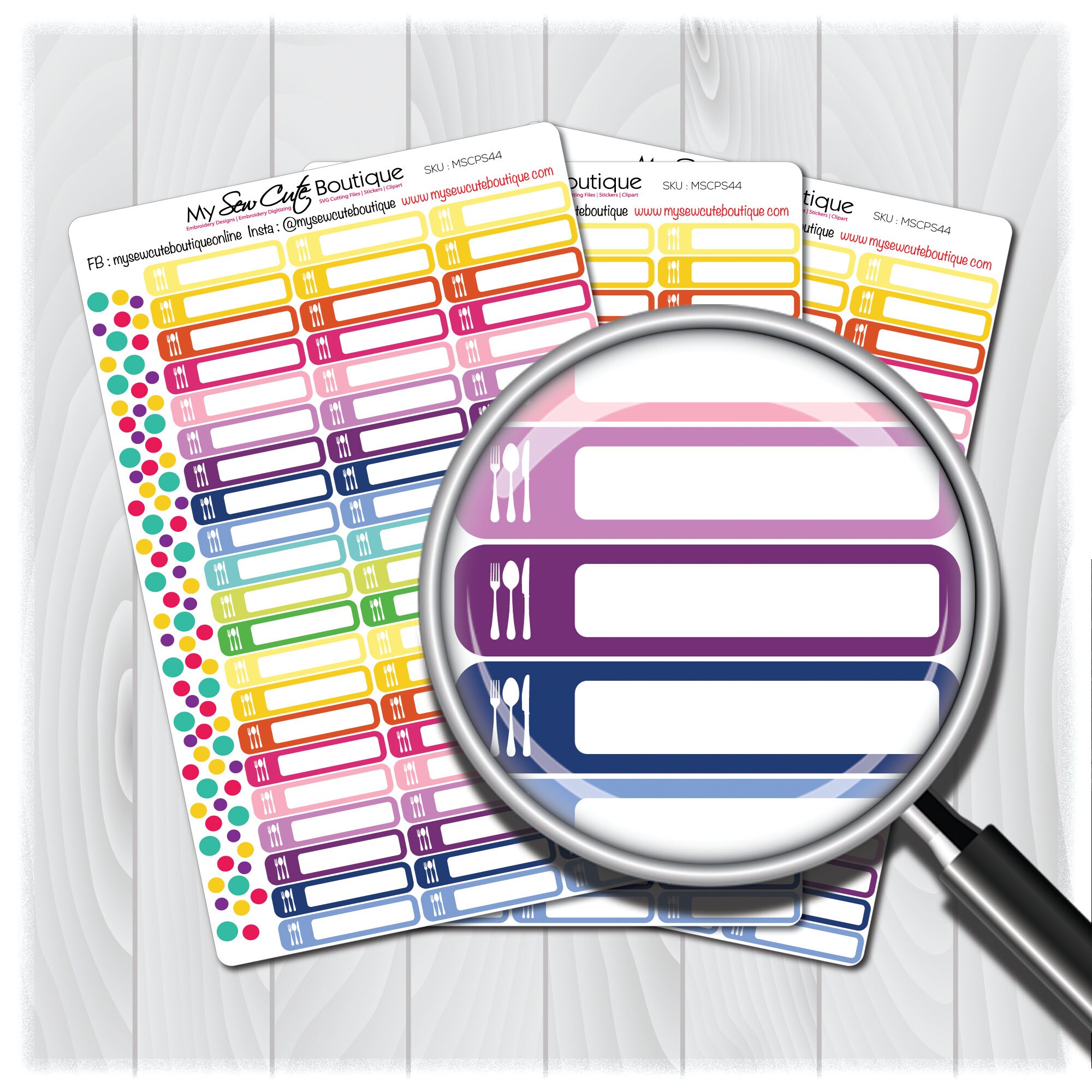 Meal Tracker Planner Stickers Dinner Planner Stickers - Etsy