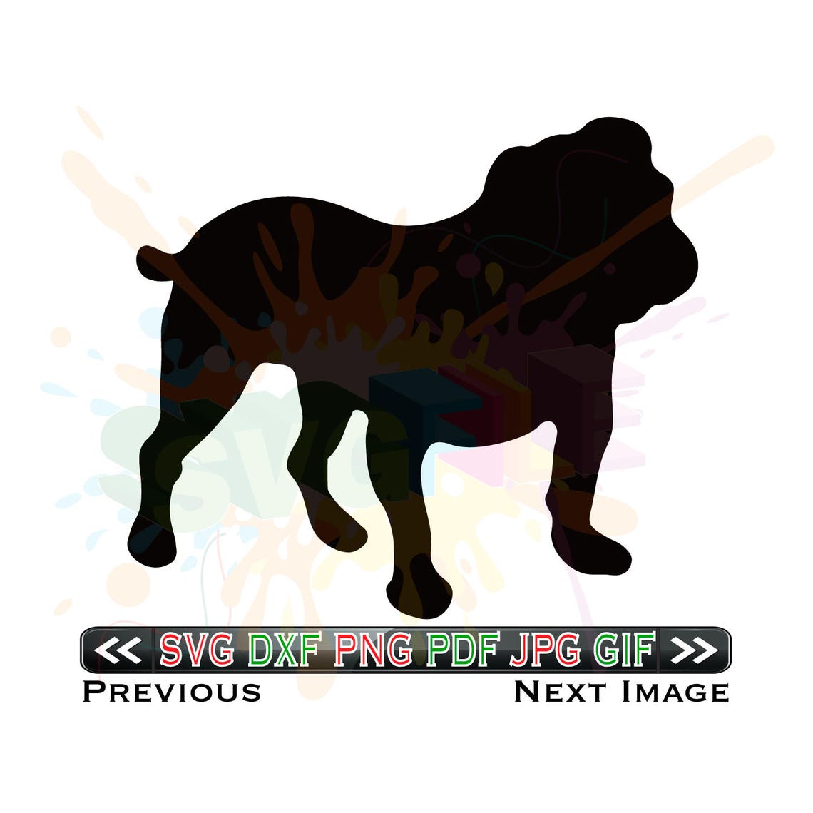 Bulldog SVG Cut Files for Cricut & Silhouette (digital Download) - Etsy