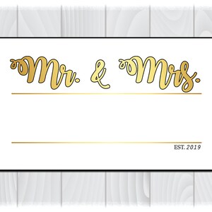 Mr and Mrs SVG Files for Cricut Designs, Wedding Sign Svg, Wedding SVG ...