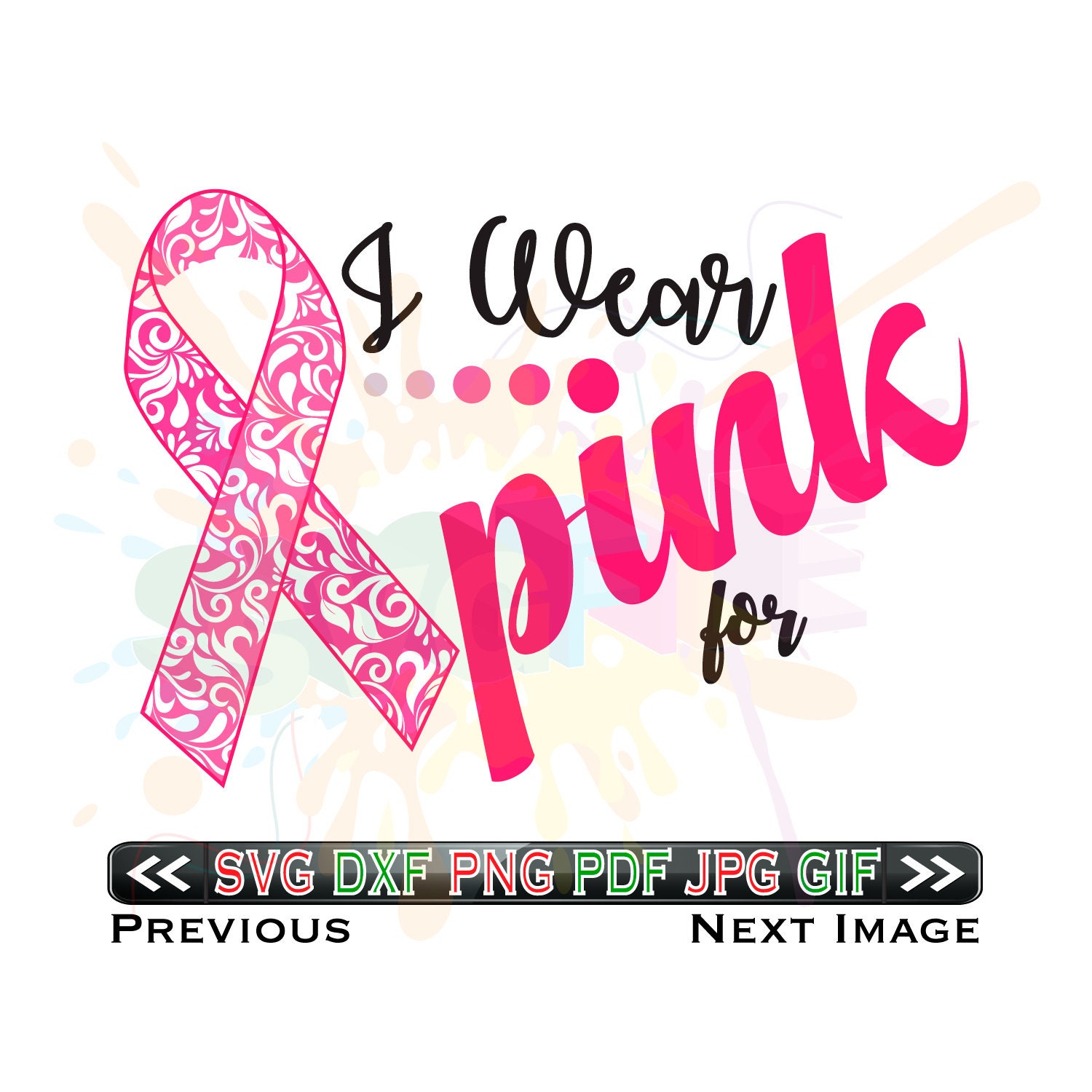Breast Cancer Svg Files for Cricut Designs Svg Cut Files | Etsy