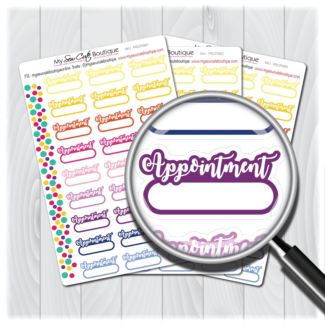 Appointment Planner Stickers | Appointment Label Planner Stickers ...