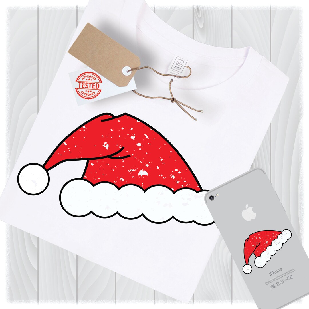 Distressed Santa Hat SVG Files for Cricut Designs | Distressed Svg ...