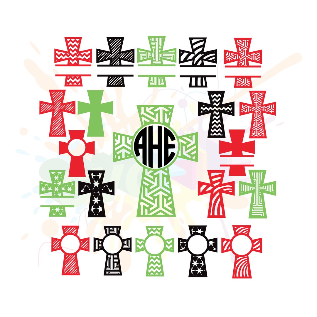 Cross SVG Files, Cross Monogram SVG, SVG, Christian Svg, Easter Svg ...