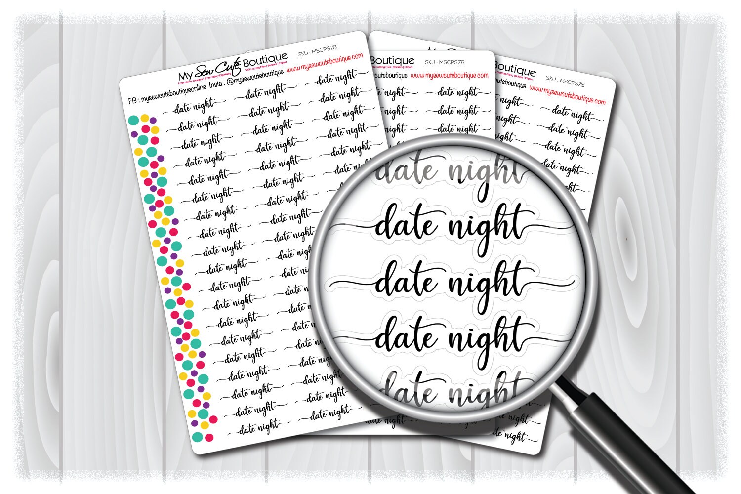 Date Night Planner Stickers Date Stickers Movie Night - Etsy