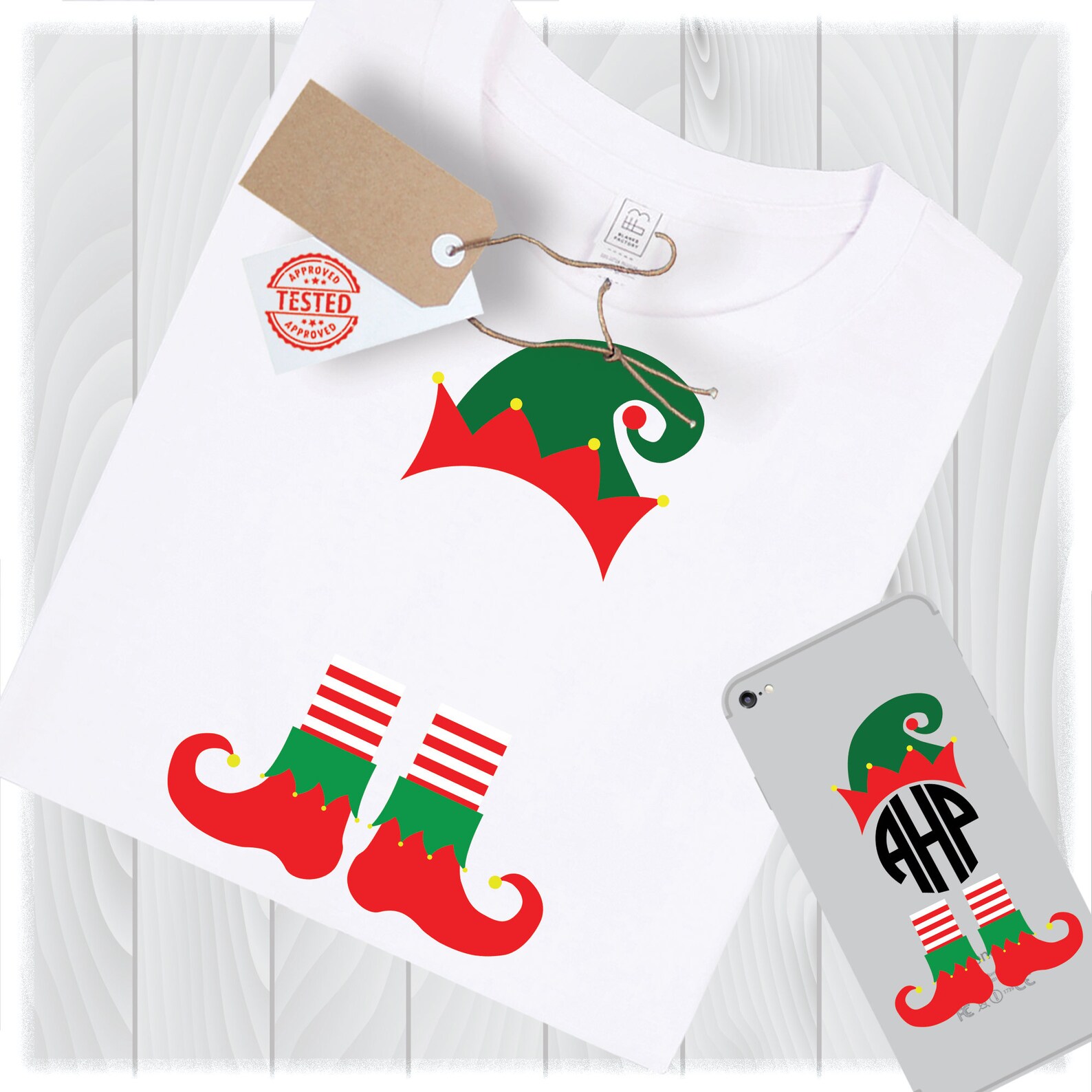 Elf Monogram SVG Files for Cricut Designs | Elf Hat Svg | Elf Svg Files ...