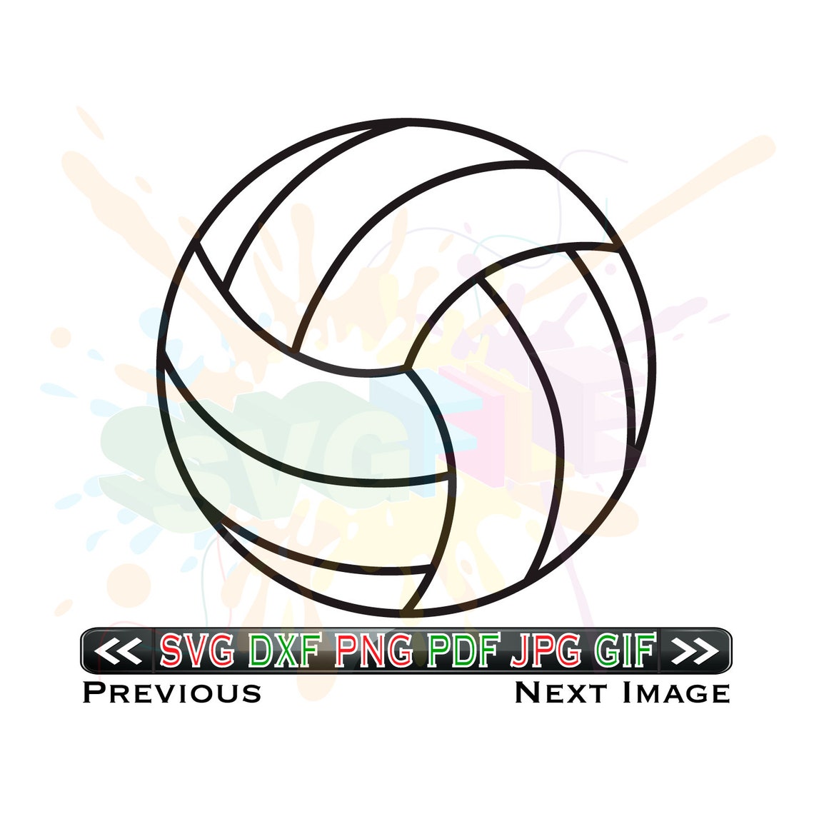 SVG Files Volleyball SVG SVG Design Volleyball Cut File - Etsy
