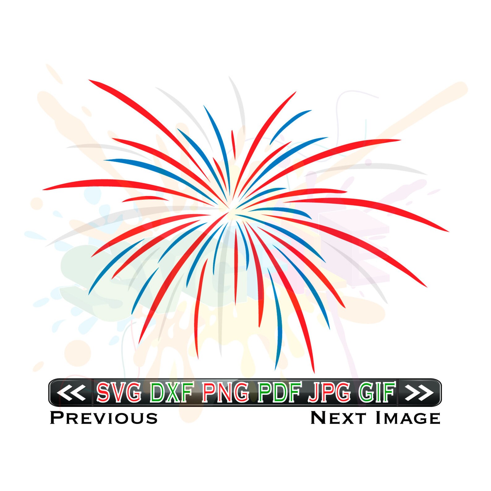 Firework Svg Files for Cricut Designs Patriotic Svg Files - Etsy