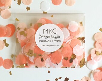 Coral confetti | Etsy