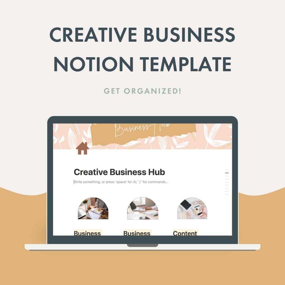 Creative Business Hub Notion Template: Business Organization - Etsy