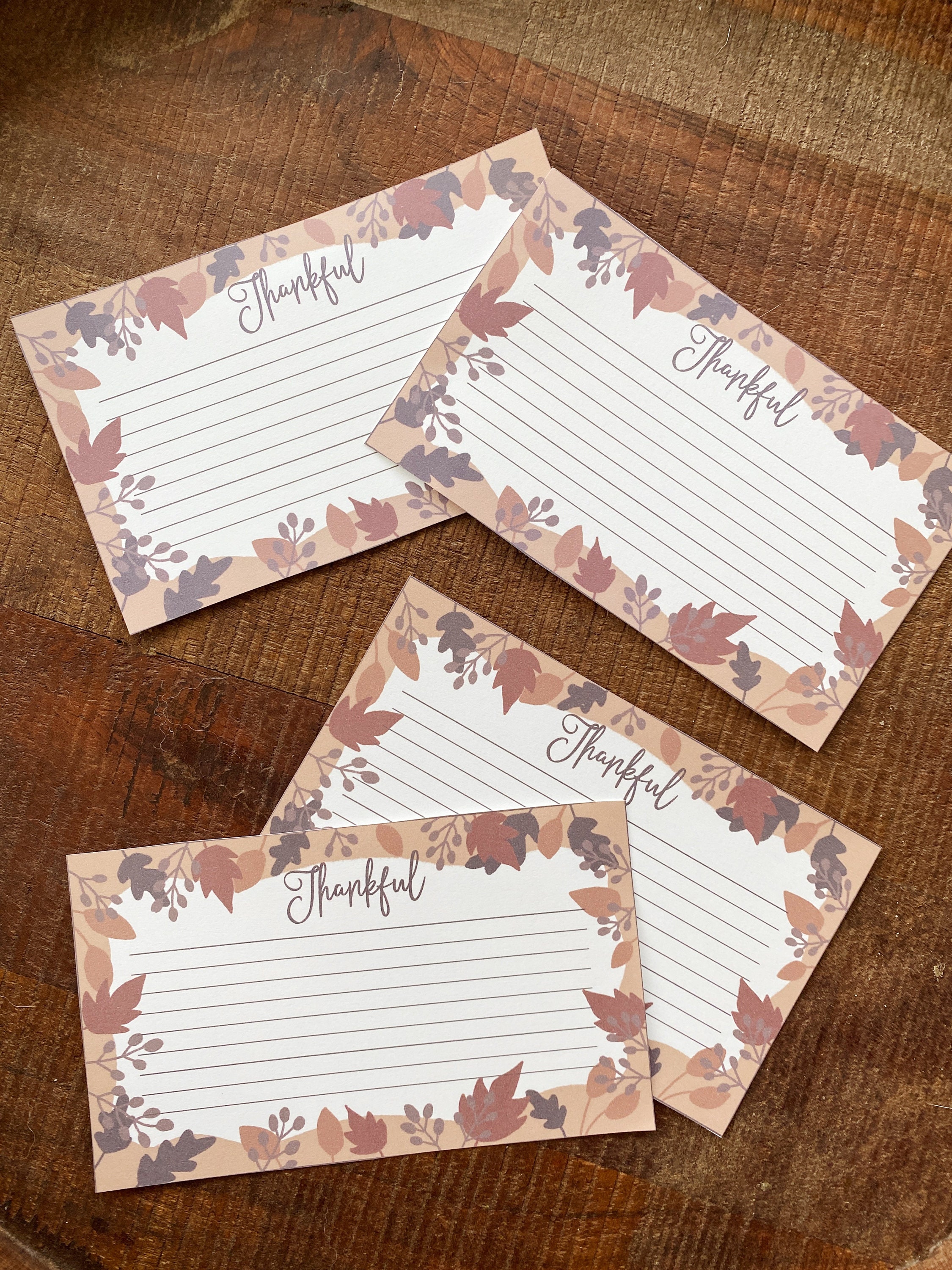 Thankful Cards Printable, Thanksgiving Table Cards Download, Thankful ...