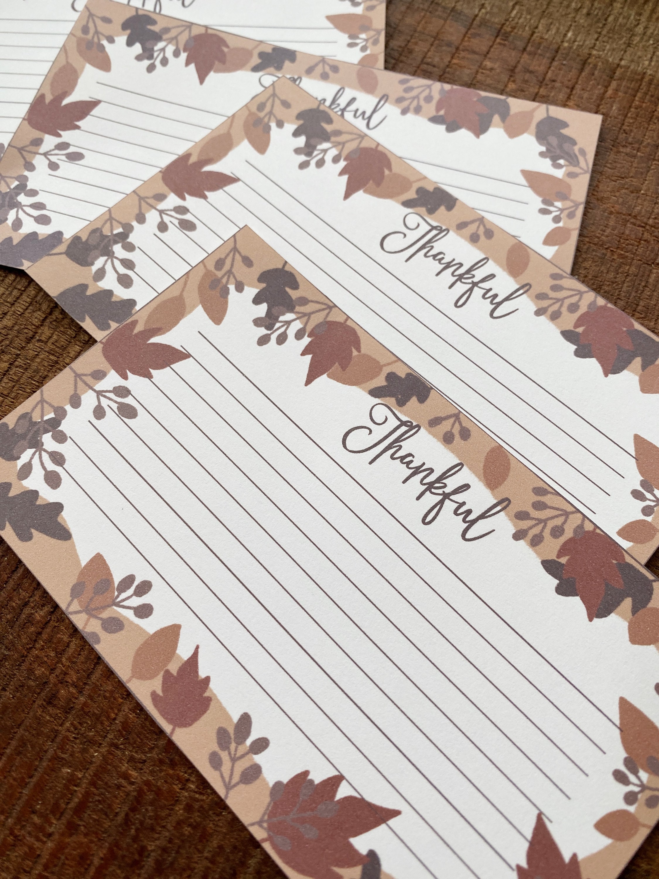 Thankful Cards Printable, Thanksgiving Table Cards Download, Thankful ...