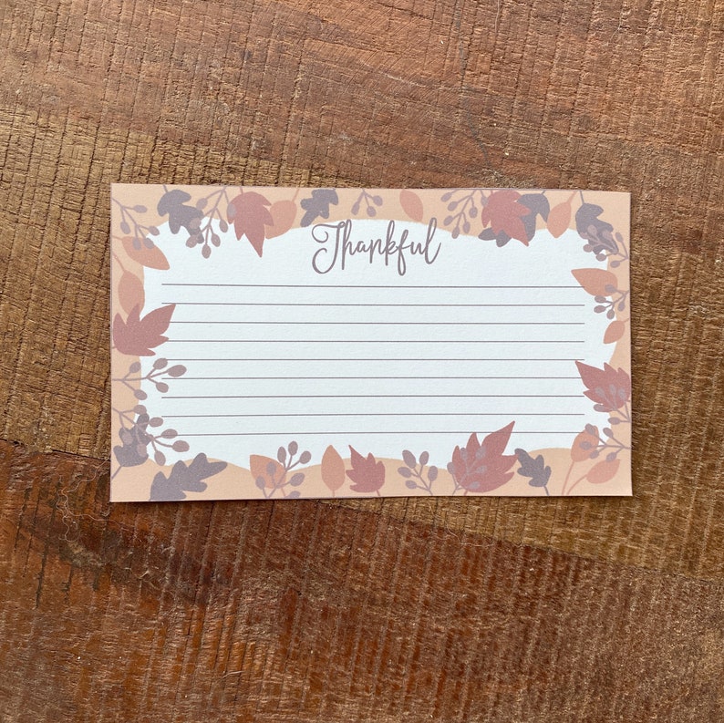 Thankful Cards Printable, Thanksgiving Table Cards Download, Thankful ...