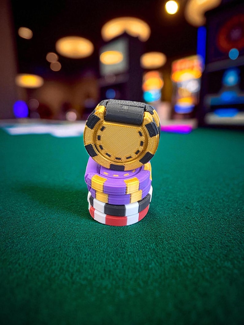 Poker Chip Fidget Toy – Custom Color Stress Relief Spinner | Casino ...