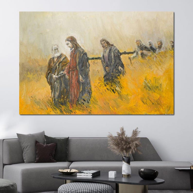 Religious Scene: Christian Art | Biblical Themes | Spiritual Decor ...
