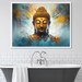 Buddha's Mystical Mural: Tranquil Home Decor | Zen Wall Art ...
